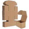 Calenzana 25 Pack Small Package Mailer 6x4x4 Flat Corrugated Cardboard