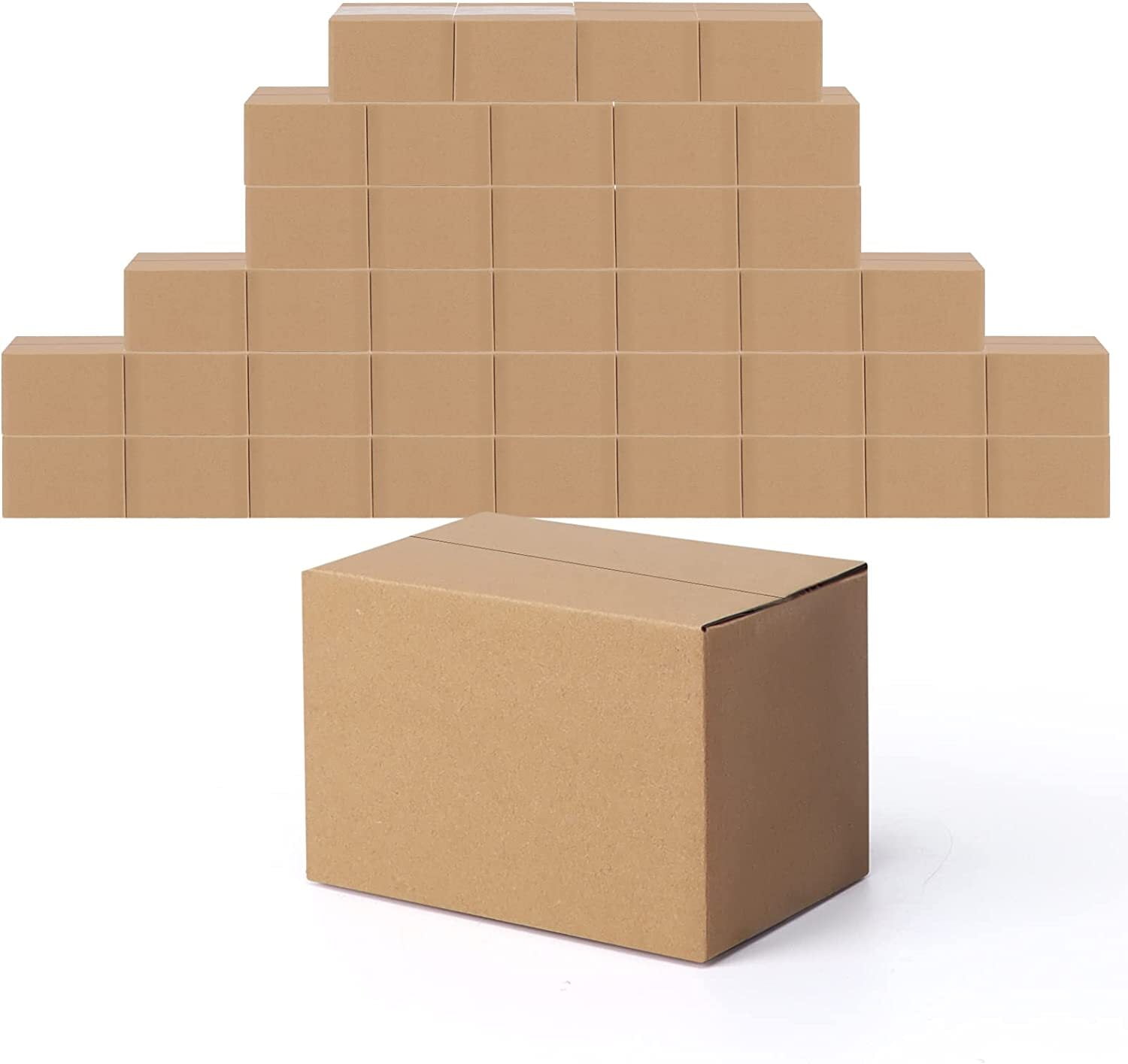 Calenzana 40 Pack 6x4x4 Corrugated Cardboard Boxes, Ideal for Moving ...