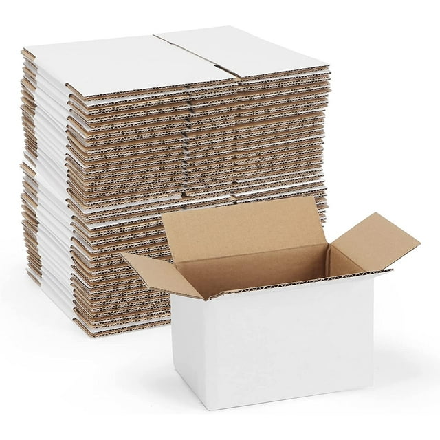 Calenzana Small Mailer Blank Package: 40 Pack Eco-friendly 6x4x4 White ...