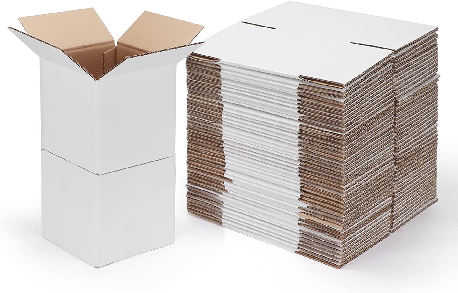 100 6x6x6 Cardboard Paper Boxes Mailing Packing Shipping Box Corrugated ...