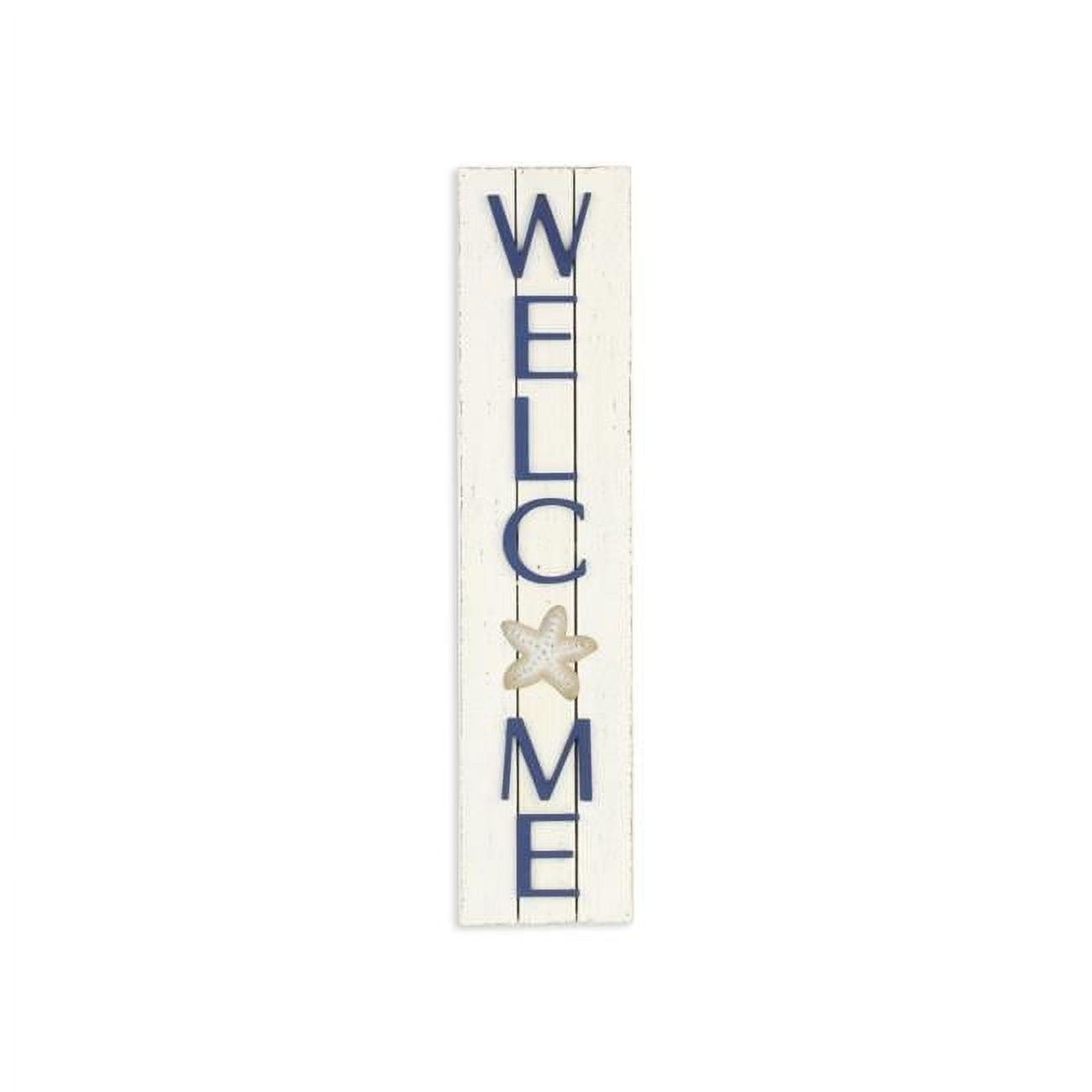 Caler Coastal Vertical Welcome Wall Sign - Walmart.com