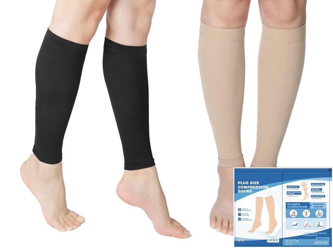 Calf Compression Sleeve for Men & Women – AMITOFO Footless Leg ...