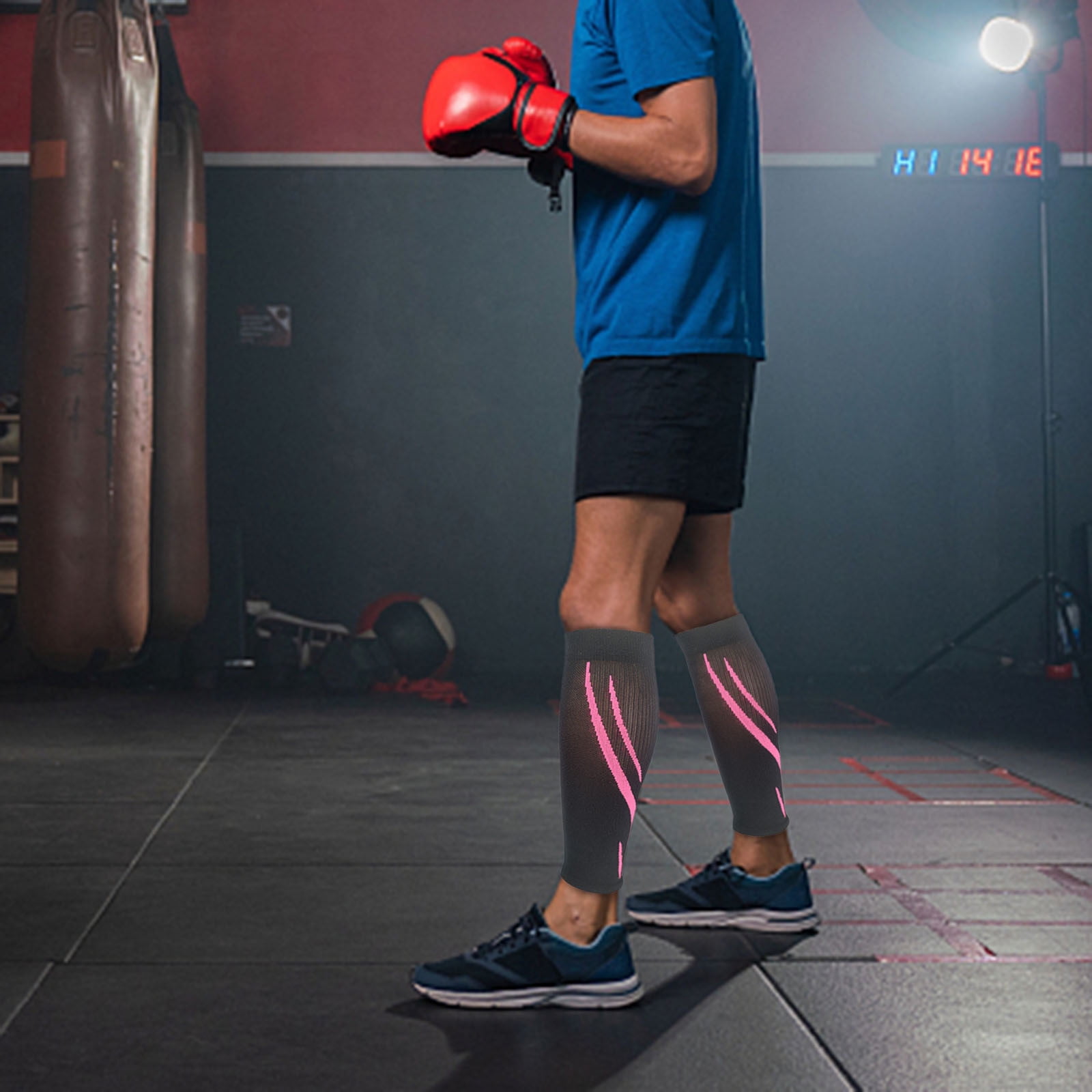 Calf Compression Sleeves for Men & Women (20-30 mmHg), Leg compression ...