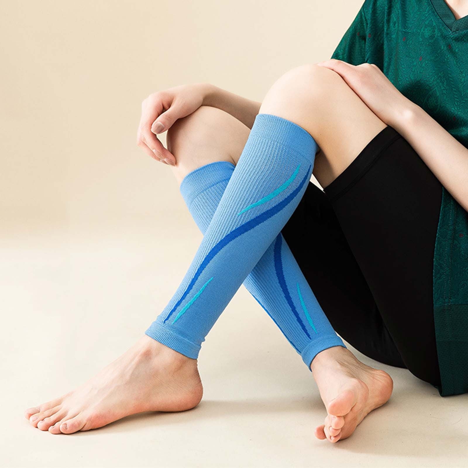 Calf Compression Sleeves for Men & Women (20-30 mmHg), Leg compression ...