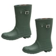 Calf Rain Boots Waterproof Garden Shoes for Girl Women Ladies Rainboots ...
