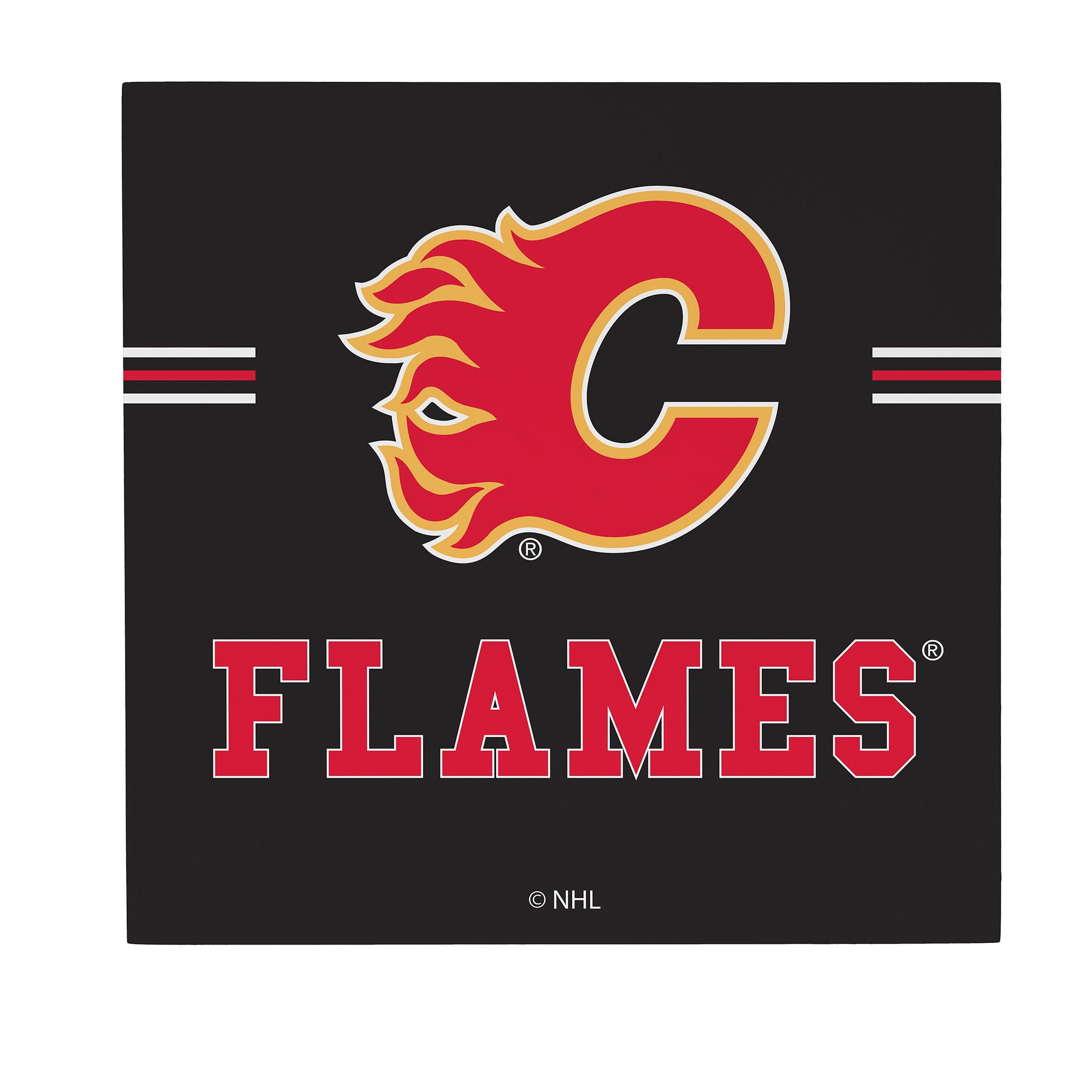 Calgary Flames 12" x 12" Wood Wall Sign - Walmart.com