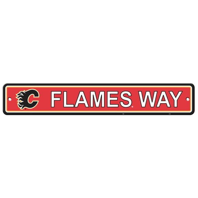 Calgary Flames Sign 4x24 Plastic Street Style CO - Fremont Die ...