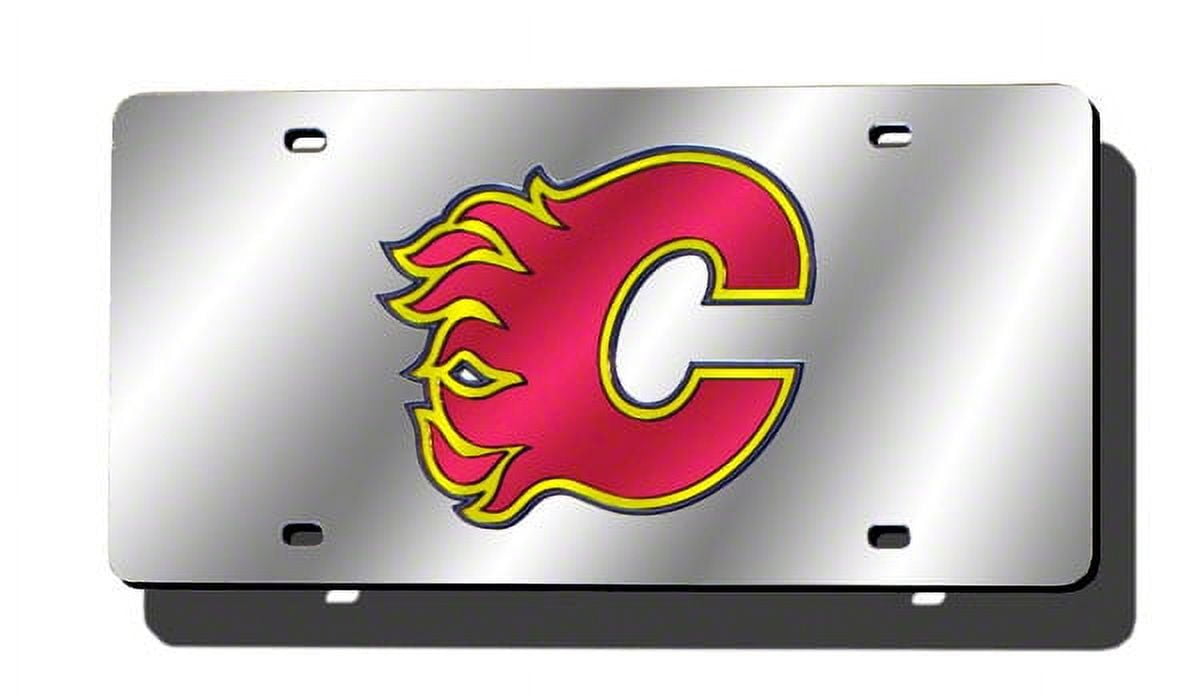 Calgary Hockey Flames Acrylic License Plate Laser Tag - Walmart.com