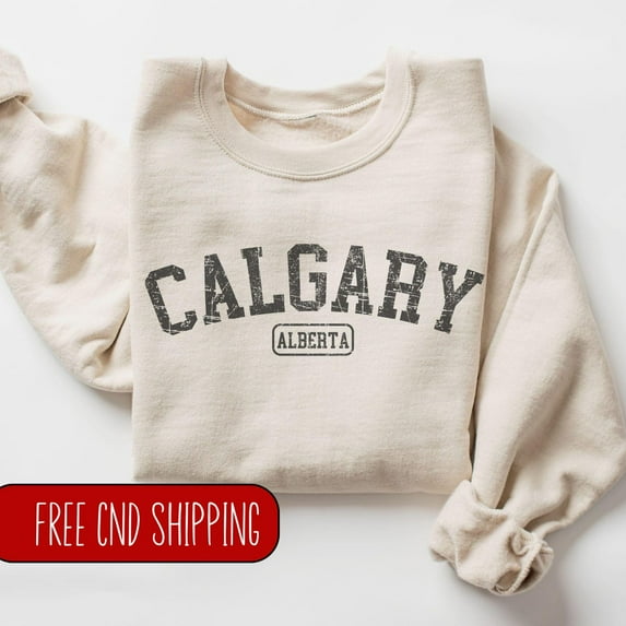 Calgary Sweatshirt, Calgary Sweater, Calgary Alberta Canada, Vintage ...