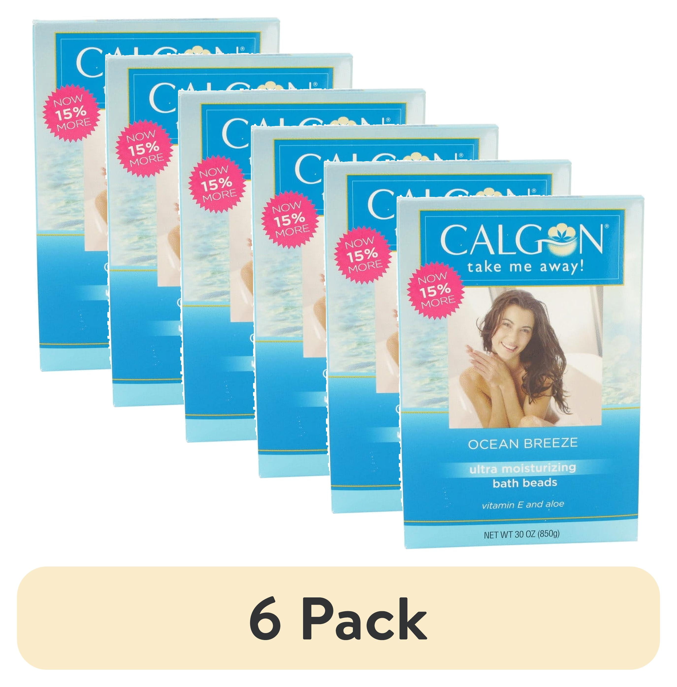 (6 pack) Calgon Ocean Breeze Bath Beads, 30 oz - Walmart.com