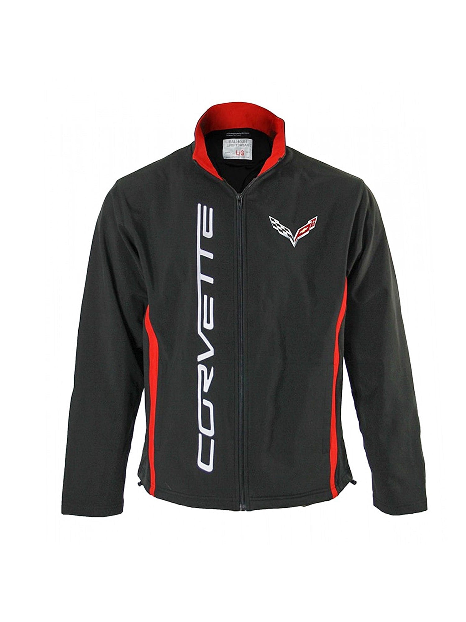 Calhoun Sportswear Men's Chevy Corvette Jacket, Embroidered Badge Logo ...