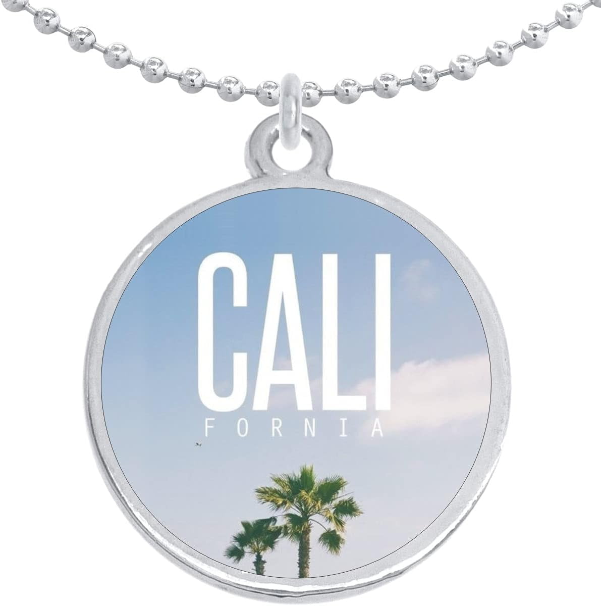 Cali California Sky Round Pendant Necklace[p952] - Walmart.com