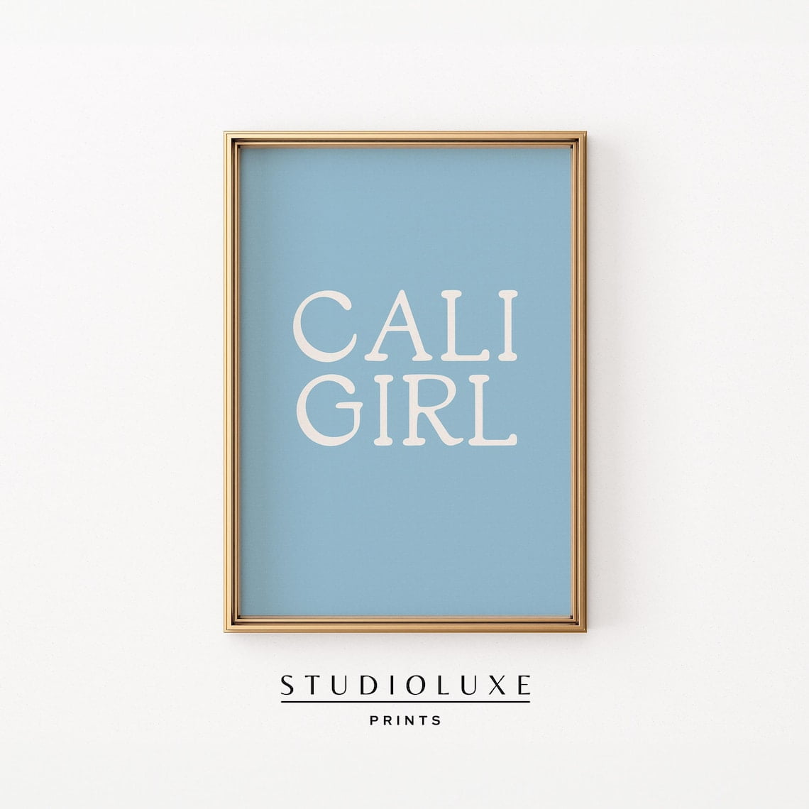 Cali Girl Coastal Trendy Preppy Poster Unframed Paper Print - Walmart.com