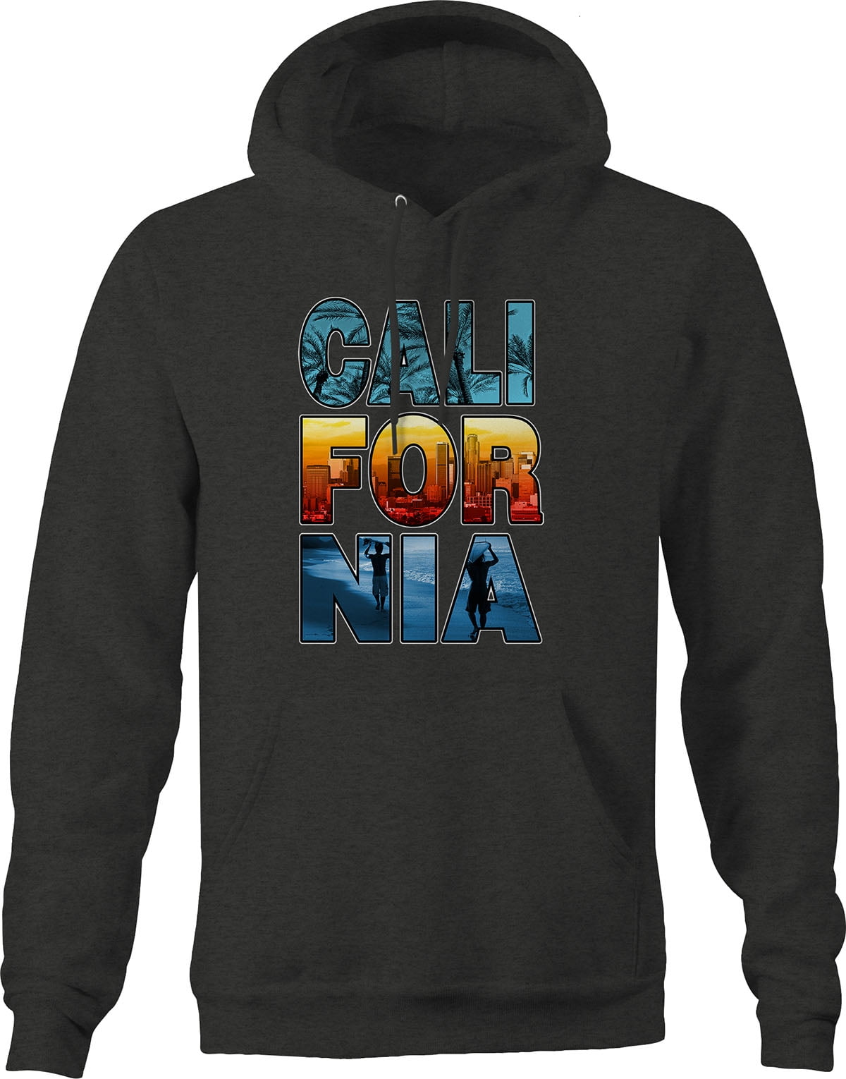 Cali Lifestyle Graphic Hoodies Xlarge Dark Gray - Walmart.com
