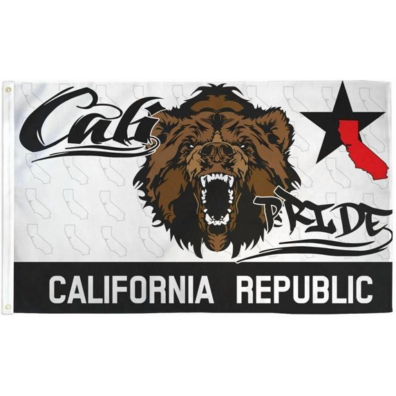 Cali Pride Flag 3X5 California State Flag Ca California Republic ...