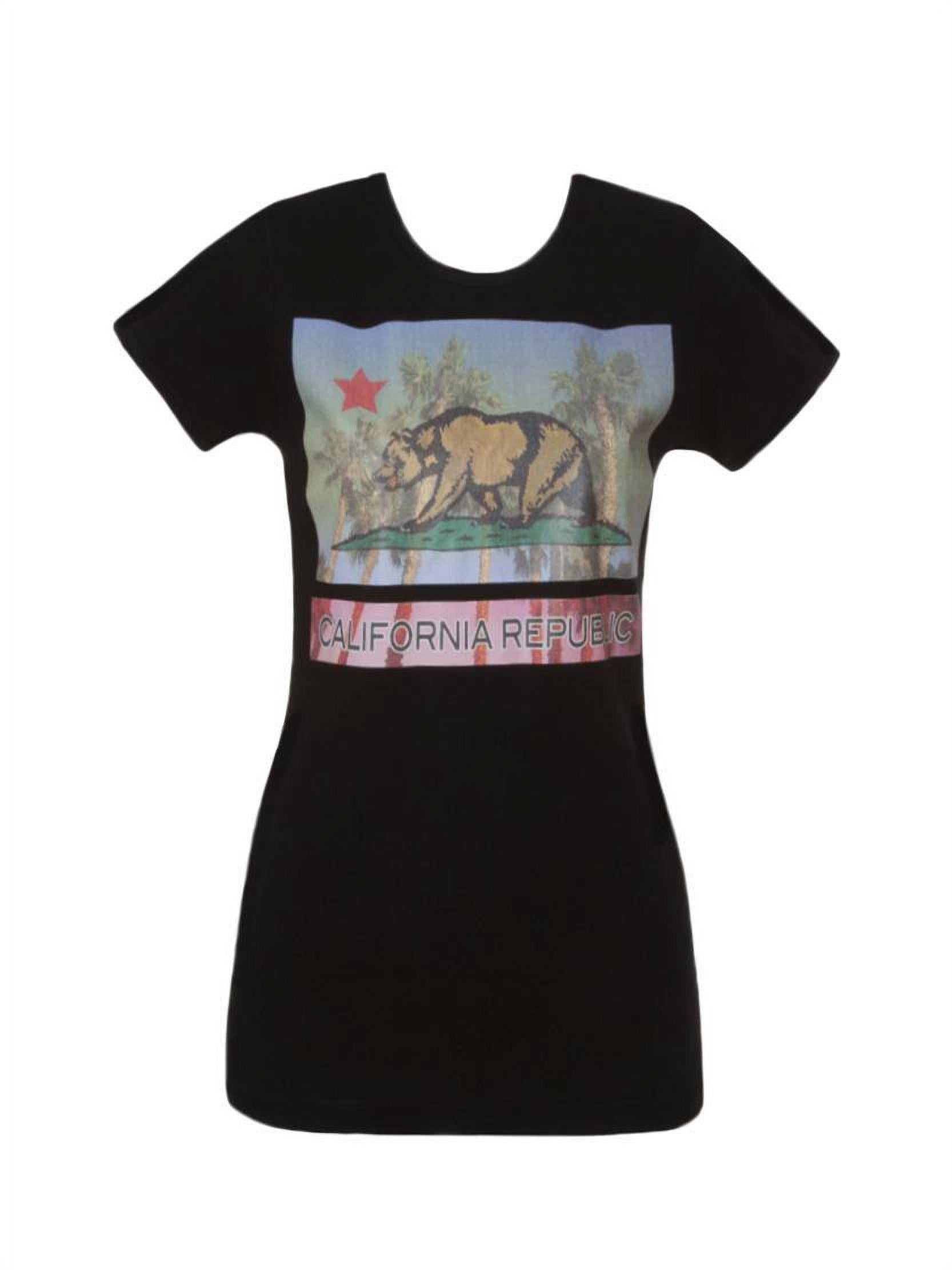 Cali Pride Womens Short-Sleeve T-Shirt - California Republic Palm Trees ...