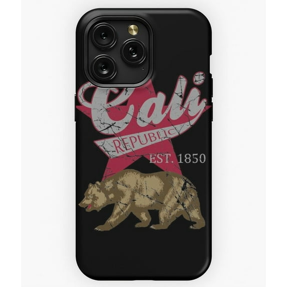 Cali Republic Est 1850 Vintage California Bear Flag A767 Phone Case for ...