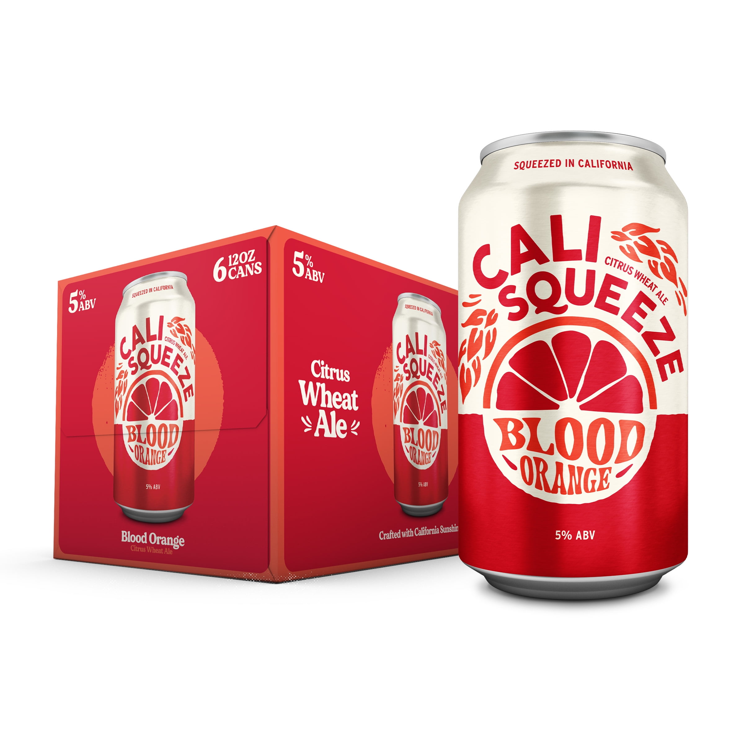 Find Your Perfect Cali Squeeze Blood Orange Wheat Ale Craft Beer, 6 ...