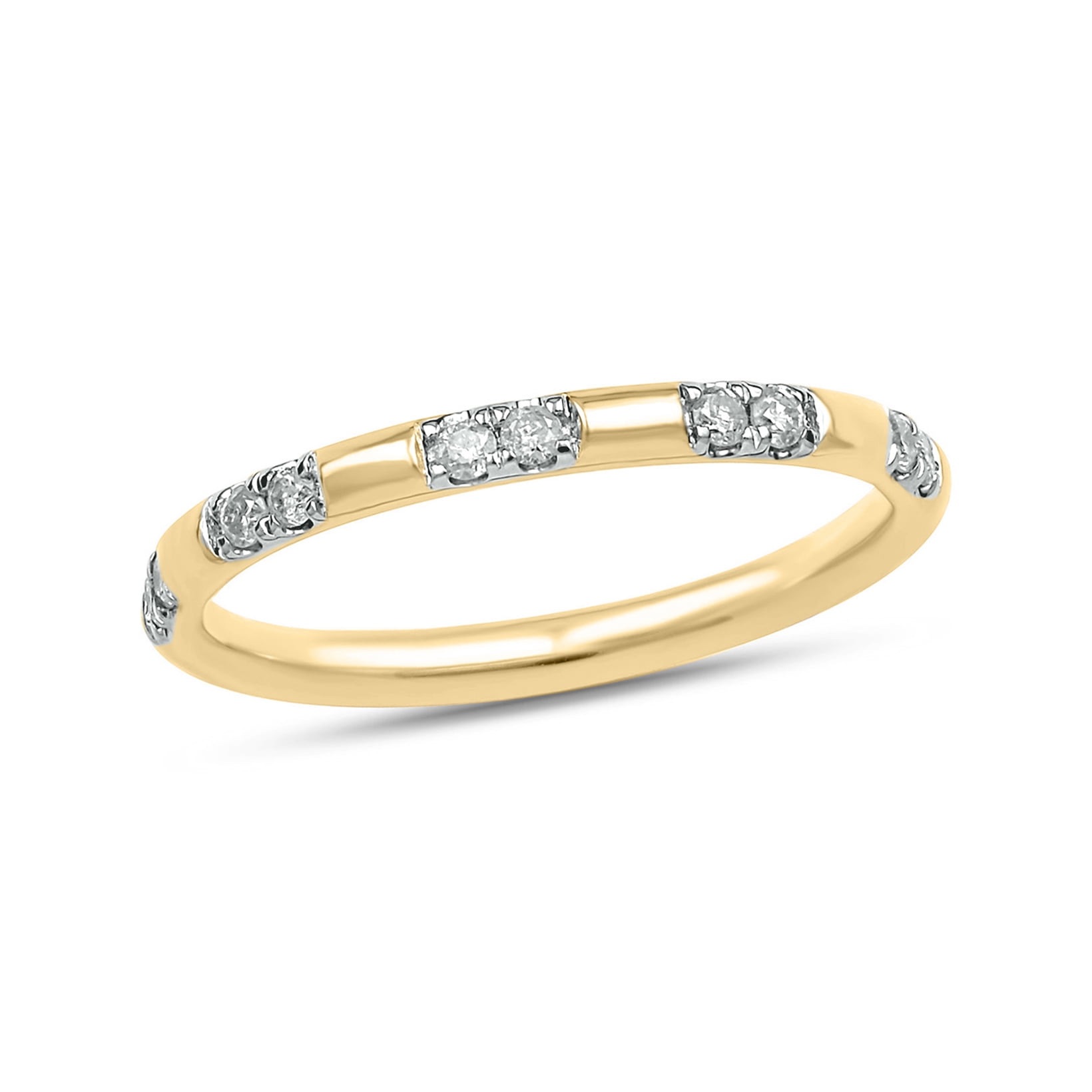 Cali Trove 1/6 Ct Natural Diamond Eternity Style Stackable Band Ring ...