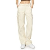 Cali1850 Women’s Straight Leg Cargo Pants Mid Rise Contrast Stitch ...