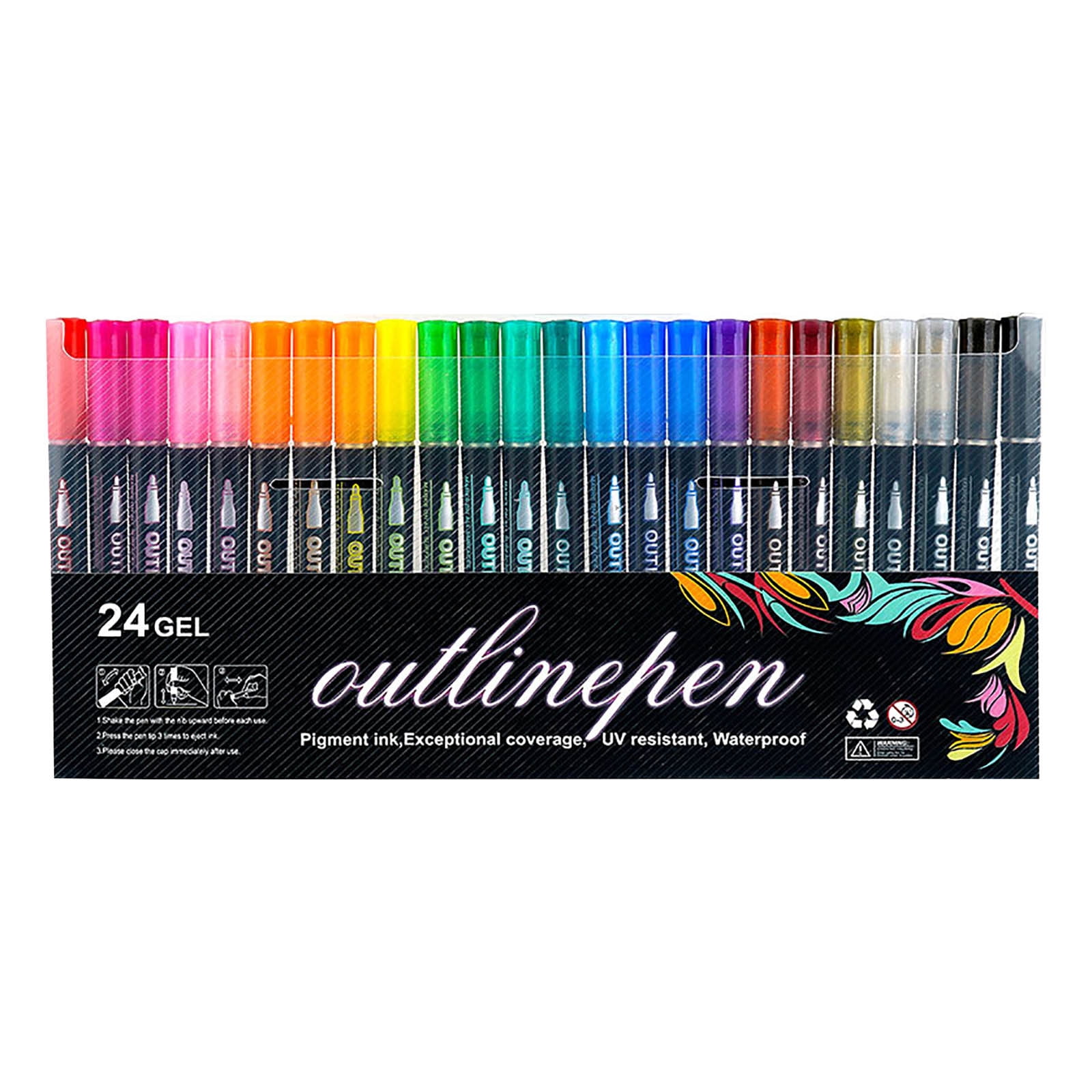 Customer reviews for Caliart 36-Color Shimmer Double-Line Drawing ...