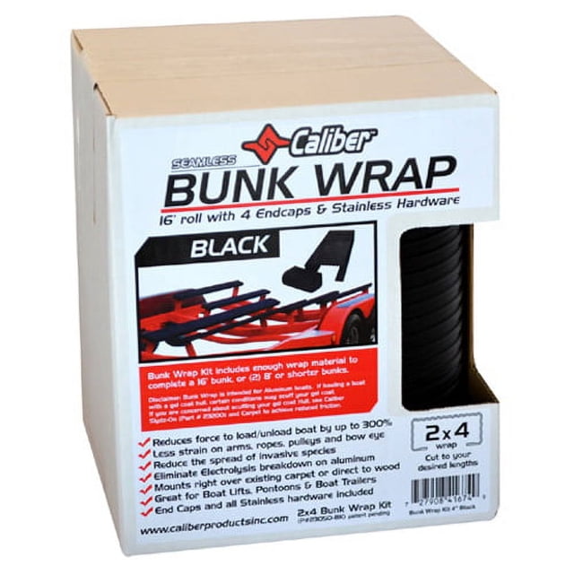 Caliber 23050-BK Bunk Wrap Kit - 16' x 2' x 4", Black - Walmart.com