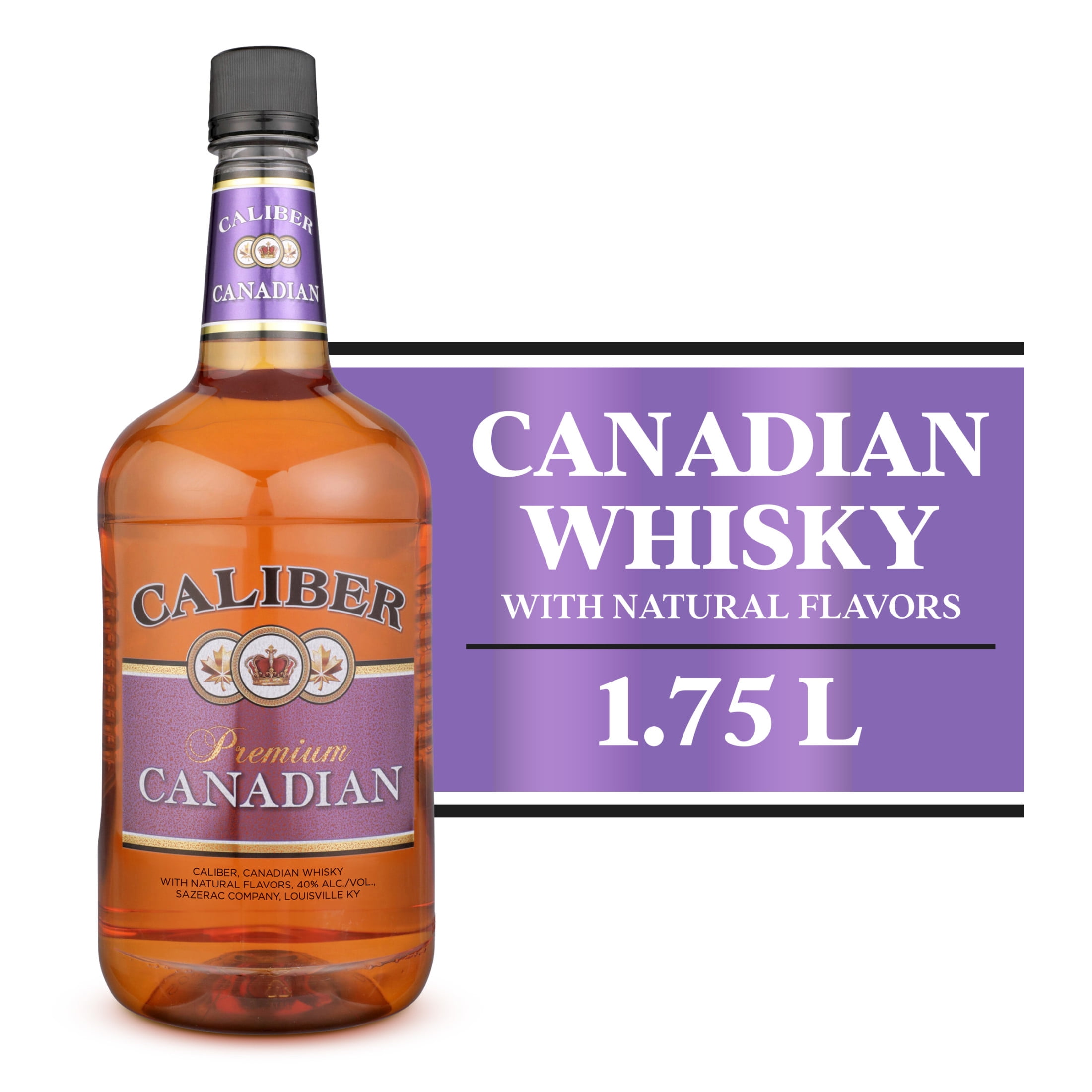 Caliber Canadian Whisky, 1.75L Bottle of Whiskey, 80 Proof - Walmart ...