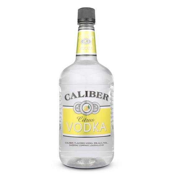 Caliber Citrus Vodka 1.75L Bottle, 70 Proof, Smooth Flavored Vodka for ...