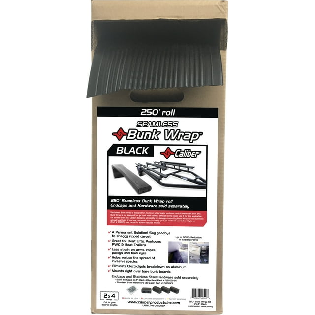 Caliber Products 23068-BK Bunk Wrap - 2in. x 6in. x 250ft. Roll - Black ...