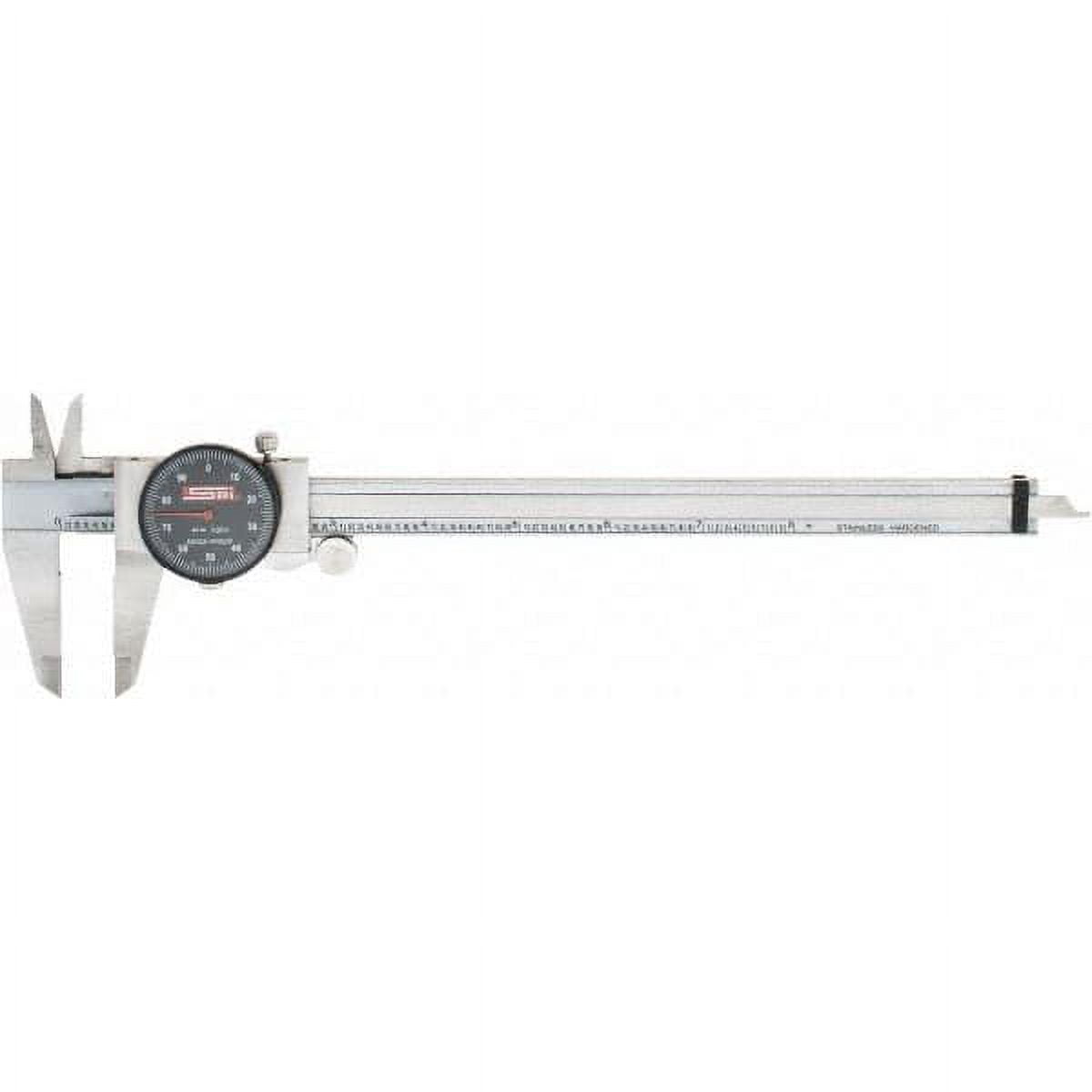 Calibrated Dial Caliper: Black Dial, 0" to 8" Range, Accurate to 0.0015 ...