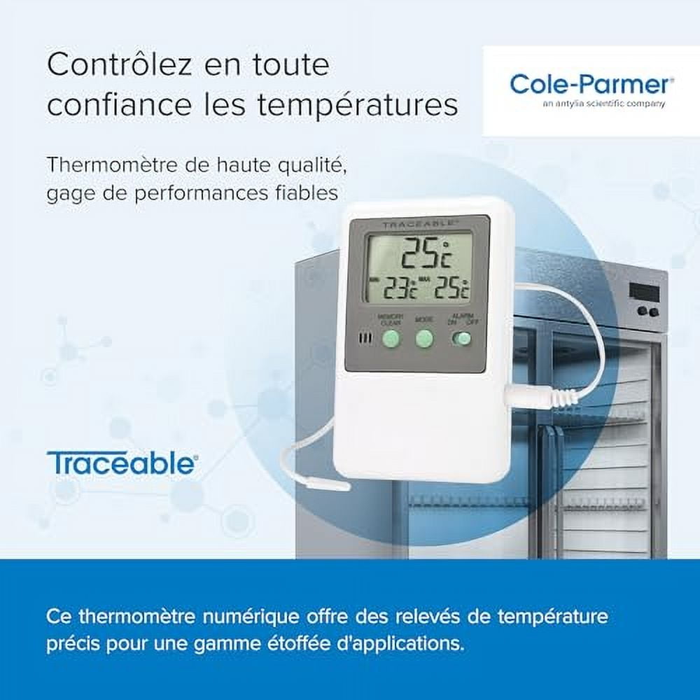 Calibrated Digital Fridge Thermometer/Freezer Thermometer with Bottle ...