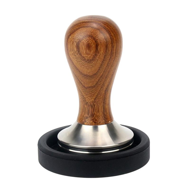Calibrated Espresso Coffee Tamper Wooden Stainless Steel Coffee Powder ...