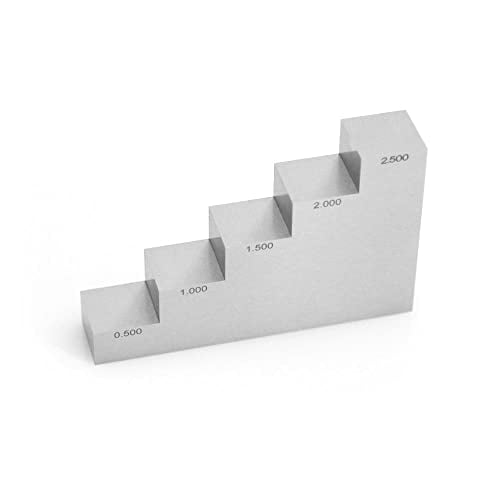 Calibration Block for Ultrasonic Testing 0.500" 1.000" 1.500" 2.000" 2. ...