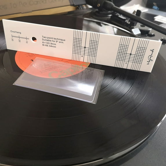 Calibration Protractor,White Vinyl Turntable Stylus Player Calibration ...