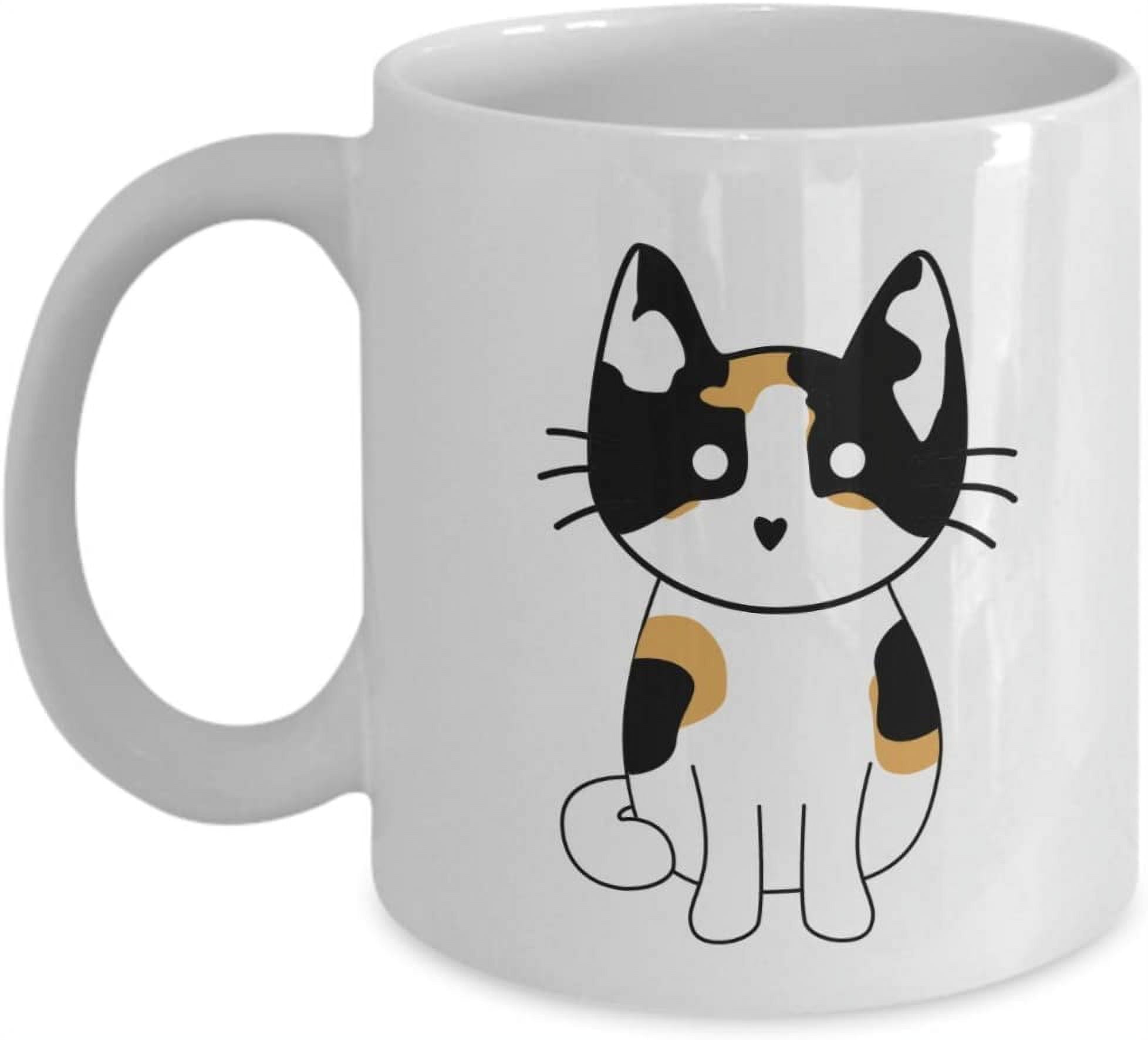 Calico Cat Coffee Mug - Calico Cat Mug - Funny Tea Hot Cocoa Cup ...