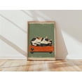 Calico Cat Record Player Vintage Wall Art Poster Unframed Paper Print ...