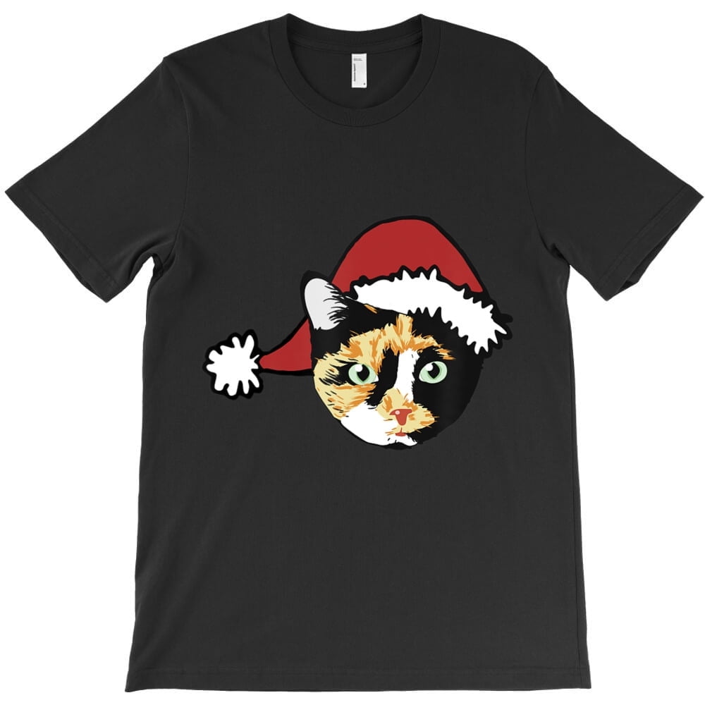 Calico Christmas Cat-mas Funny With A St. Nick Hat Holiday Graphic ...
