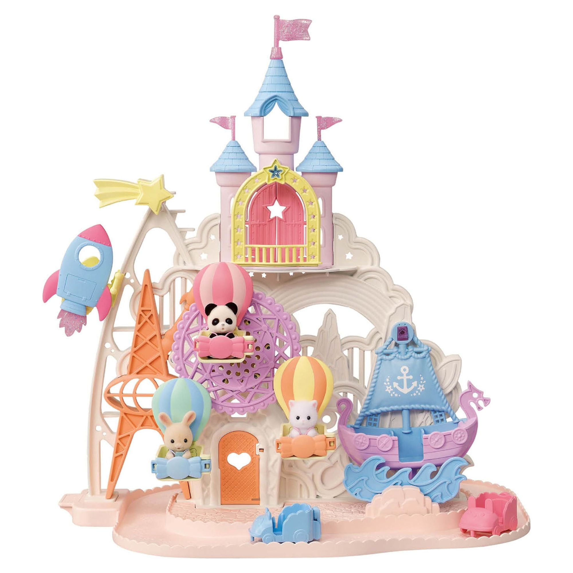 Calico Critters Baby Amusement Park, Dollhouse Playset with 3 ...