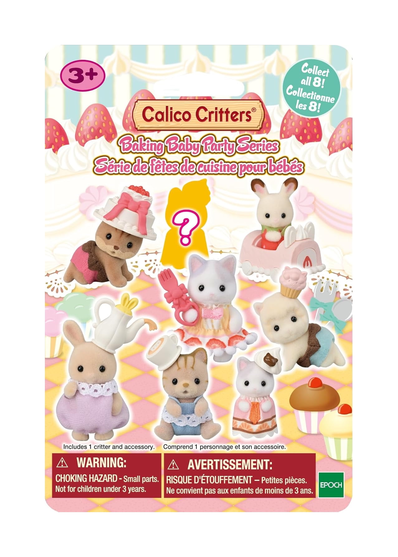 Calico Critters Baking Baby Party Series Mystery Bag (1 Critter Only ...