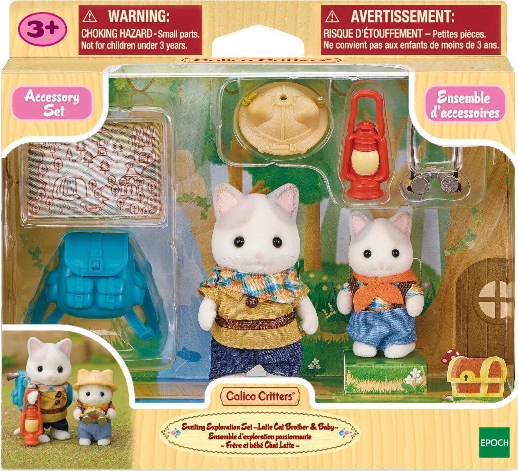 Calico Critters Exciting Exploration Set - Latte Cat Brother & Baby ...