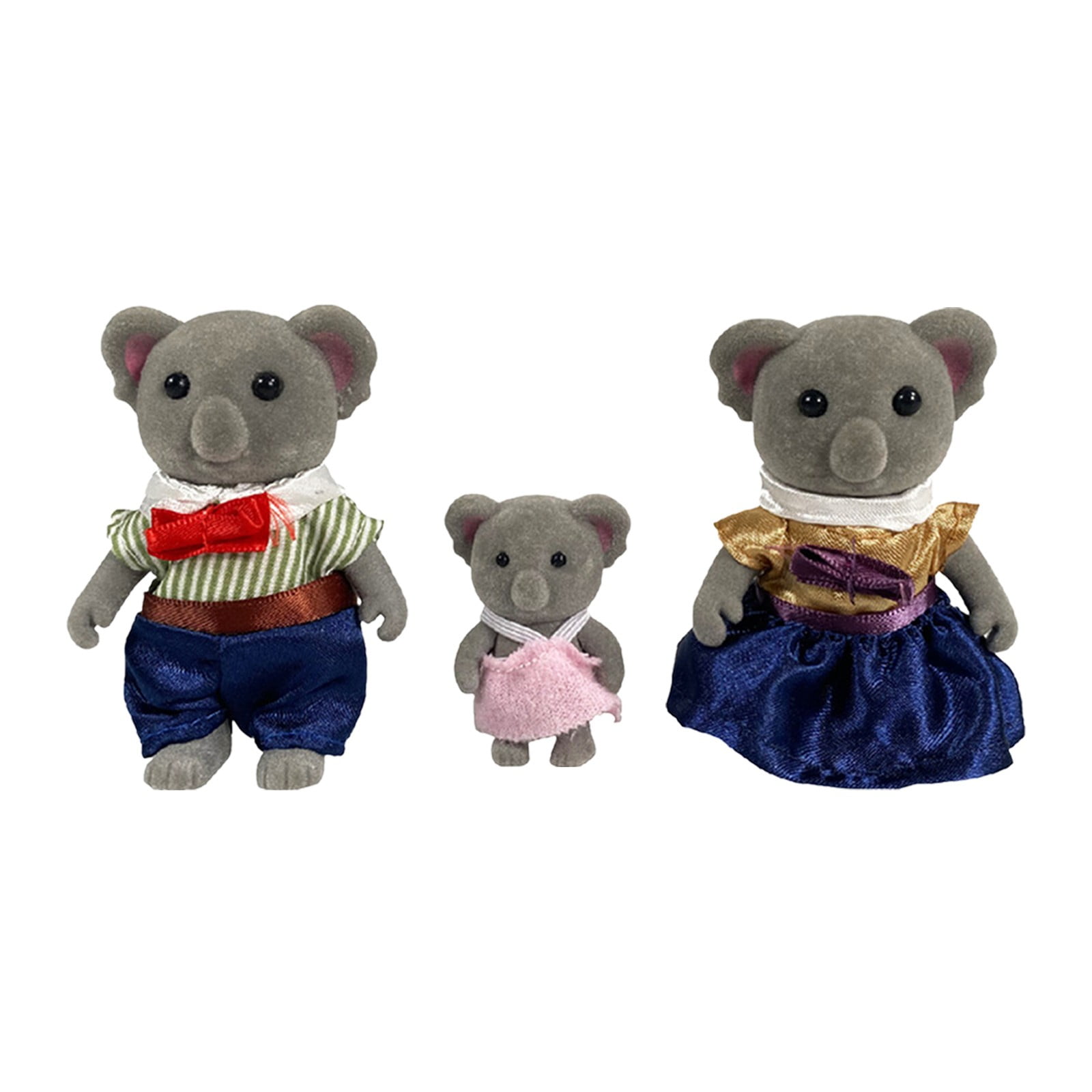 Calico Critters Latte Cat Family - Set of 3 Collectible Doll Figures ...