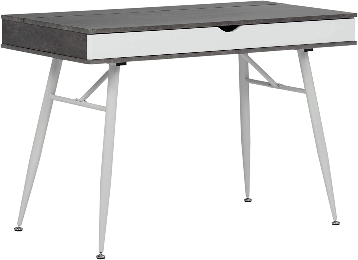 Calico Designs 51252 Alcove Modern Large Split Drawer in White/Cement ...