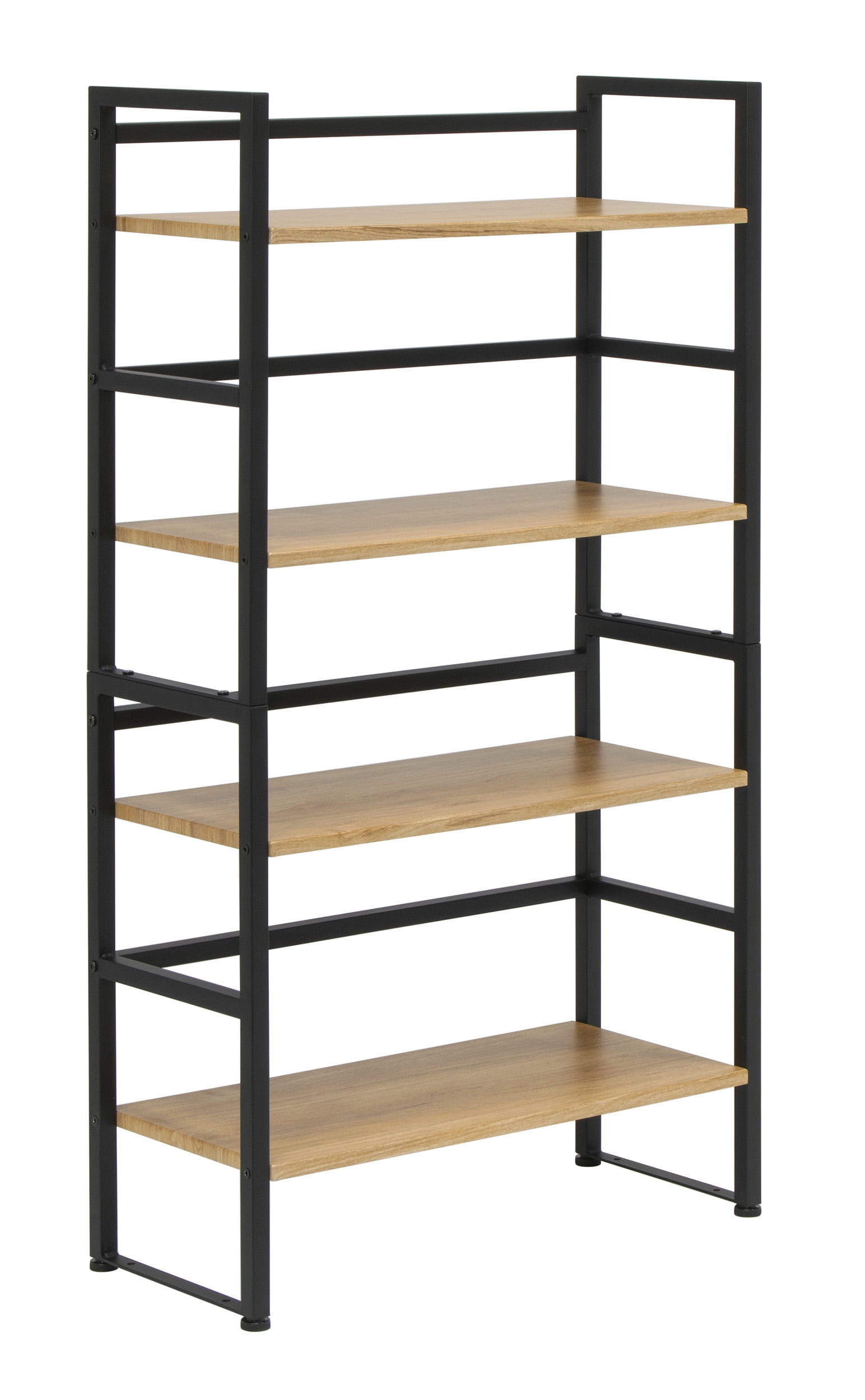 Calico Designs Ashwood 4-Tier Stackable Metal Frame Bookcase - Walmart.com