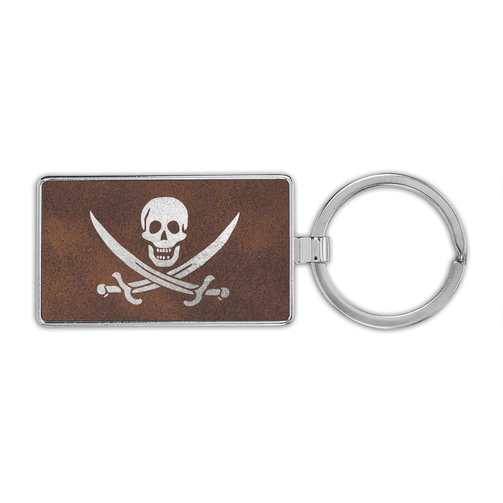 Calico Jack Premium Leatherette Keychain pirate jolly roger flag ...