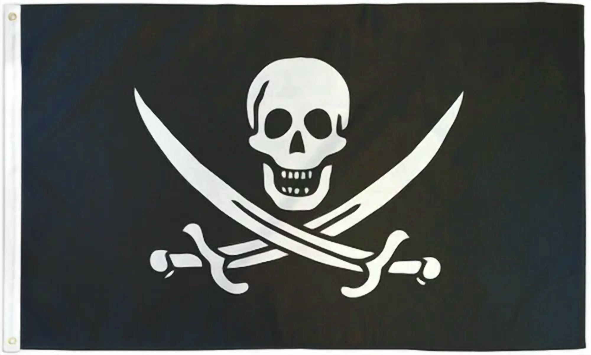 Calico Jack Rackham Jolly Roger Pirate Flag 3X5 Boating Flag Skull Flag ...