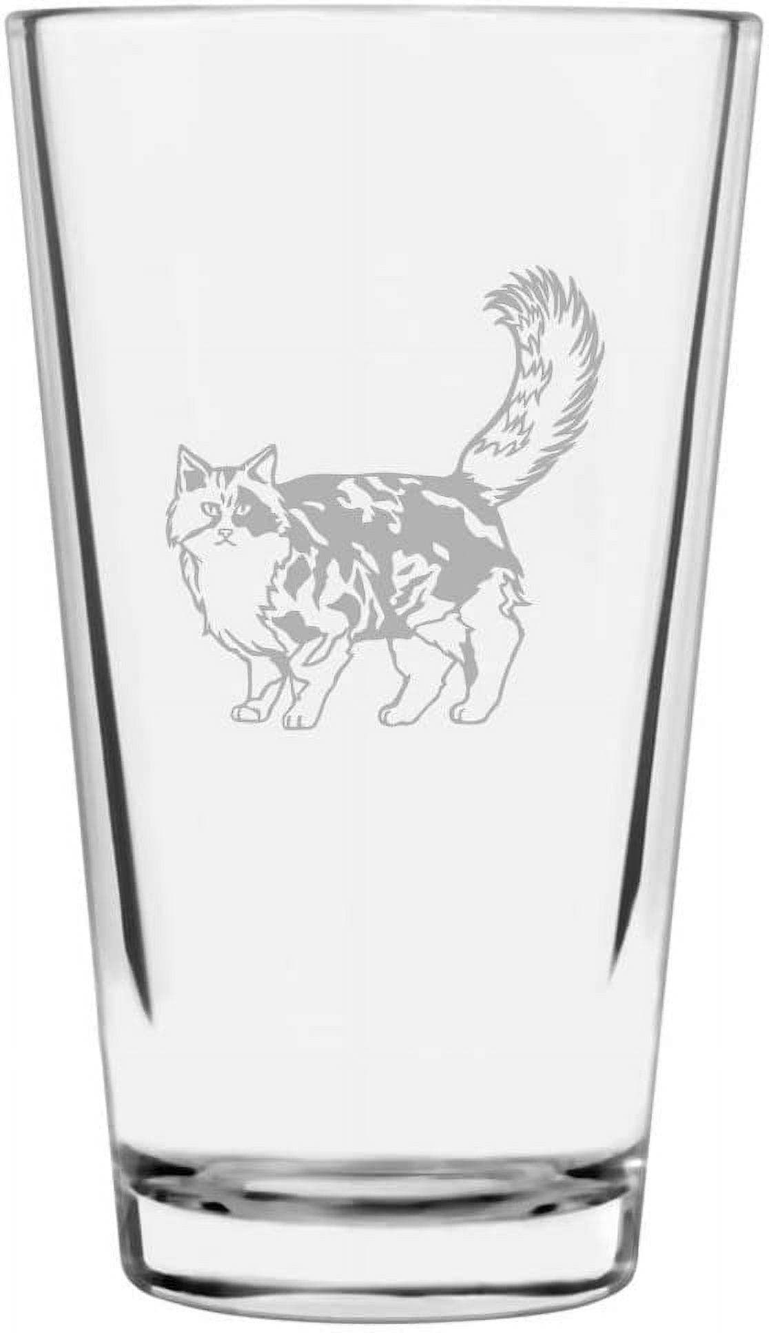 Calico Side View 1 Cat Themed Etched 16oz Libbey Pint Glass - Walmart.com