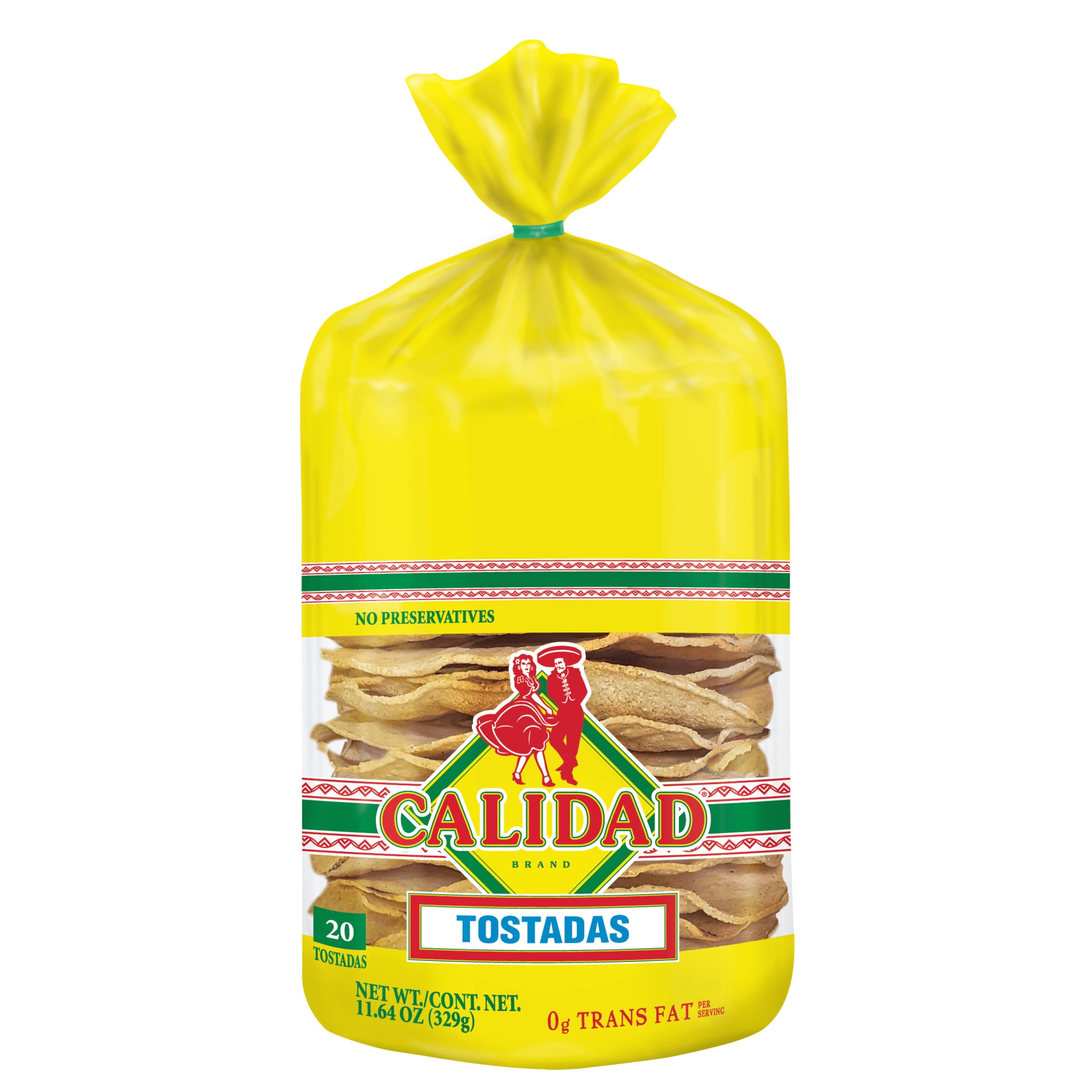 Calidad Yellow Tostadas Caseras, 20 Count - Walmart.com