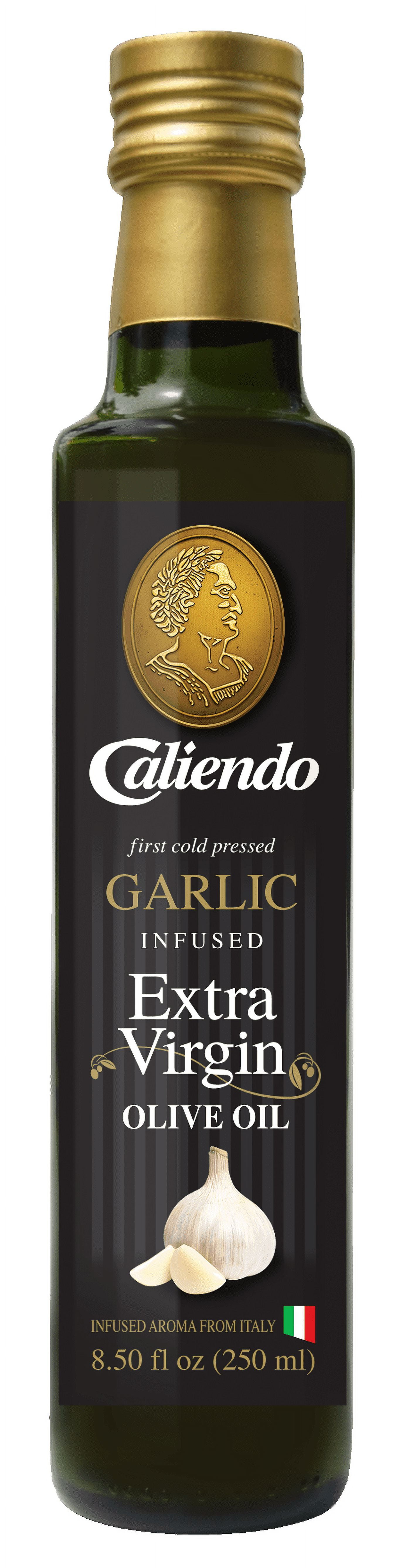 Caliendo Premium Garlic Infused Extra Virgin Olive Oil, Italian Flavor ...