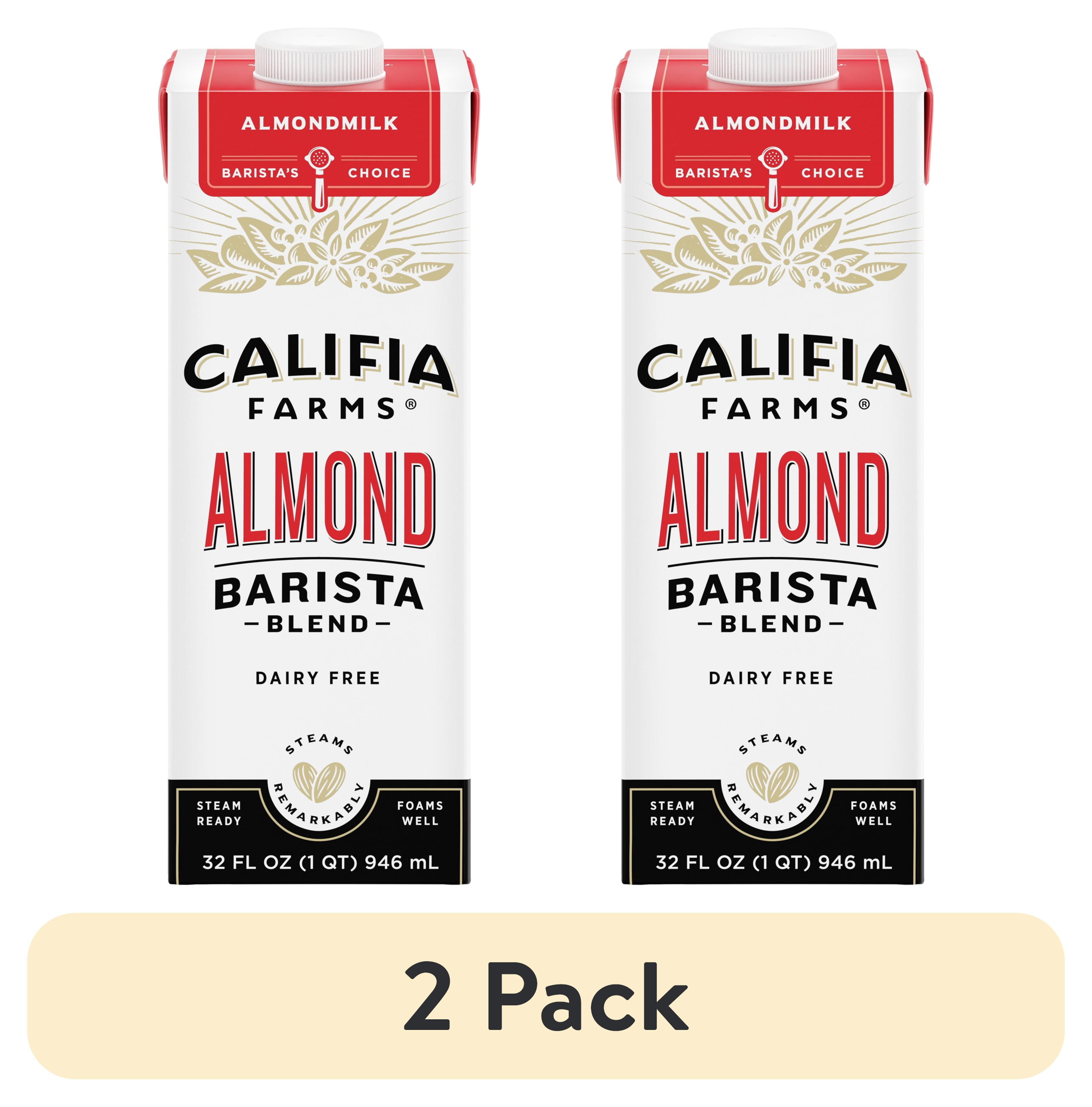 (2 pack) Califia Farms Original Barista Blend Almond Milk, Dairy-Free ...