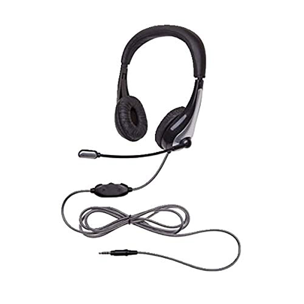 Califone 1025MT NeoTech Headset with Gooseneck Microphone, 3.5mm Plug ...